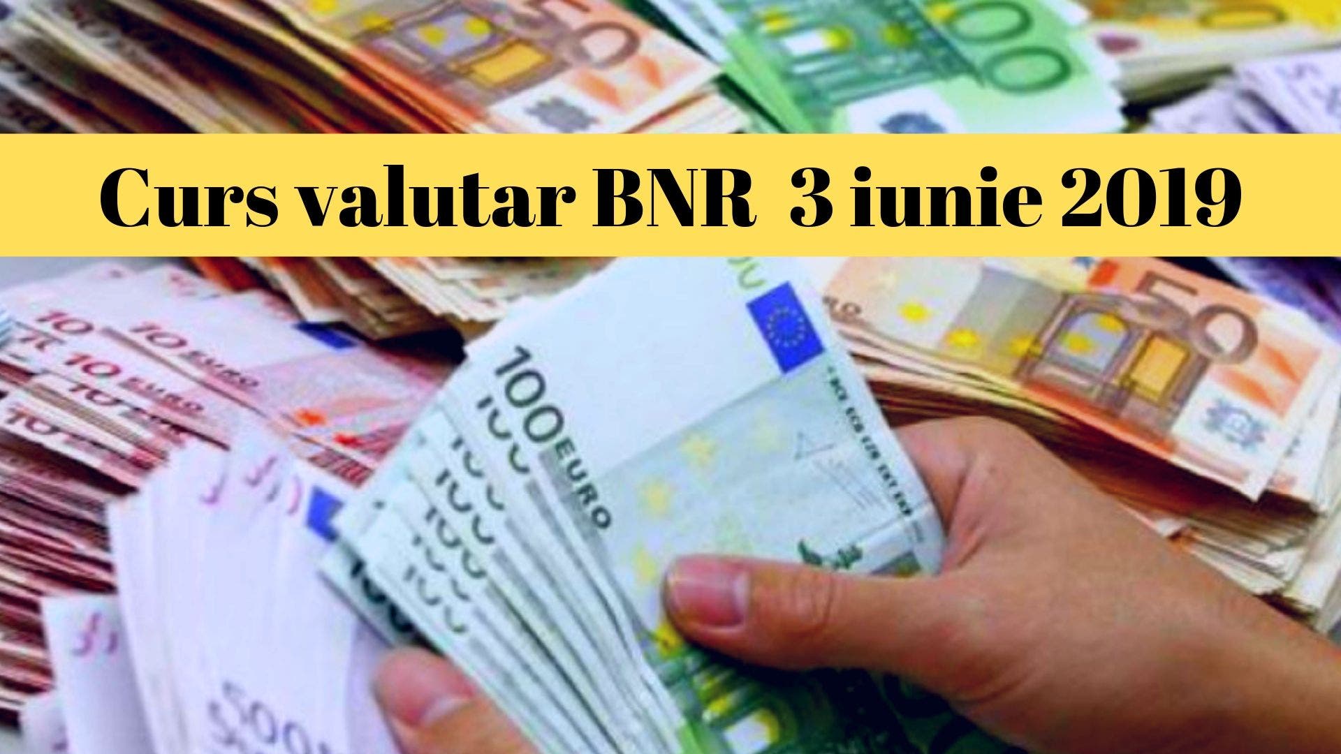 Curs Valutar BNR 3 Iunie 2019. Câți Lei Costă Un Euro Astăzi