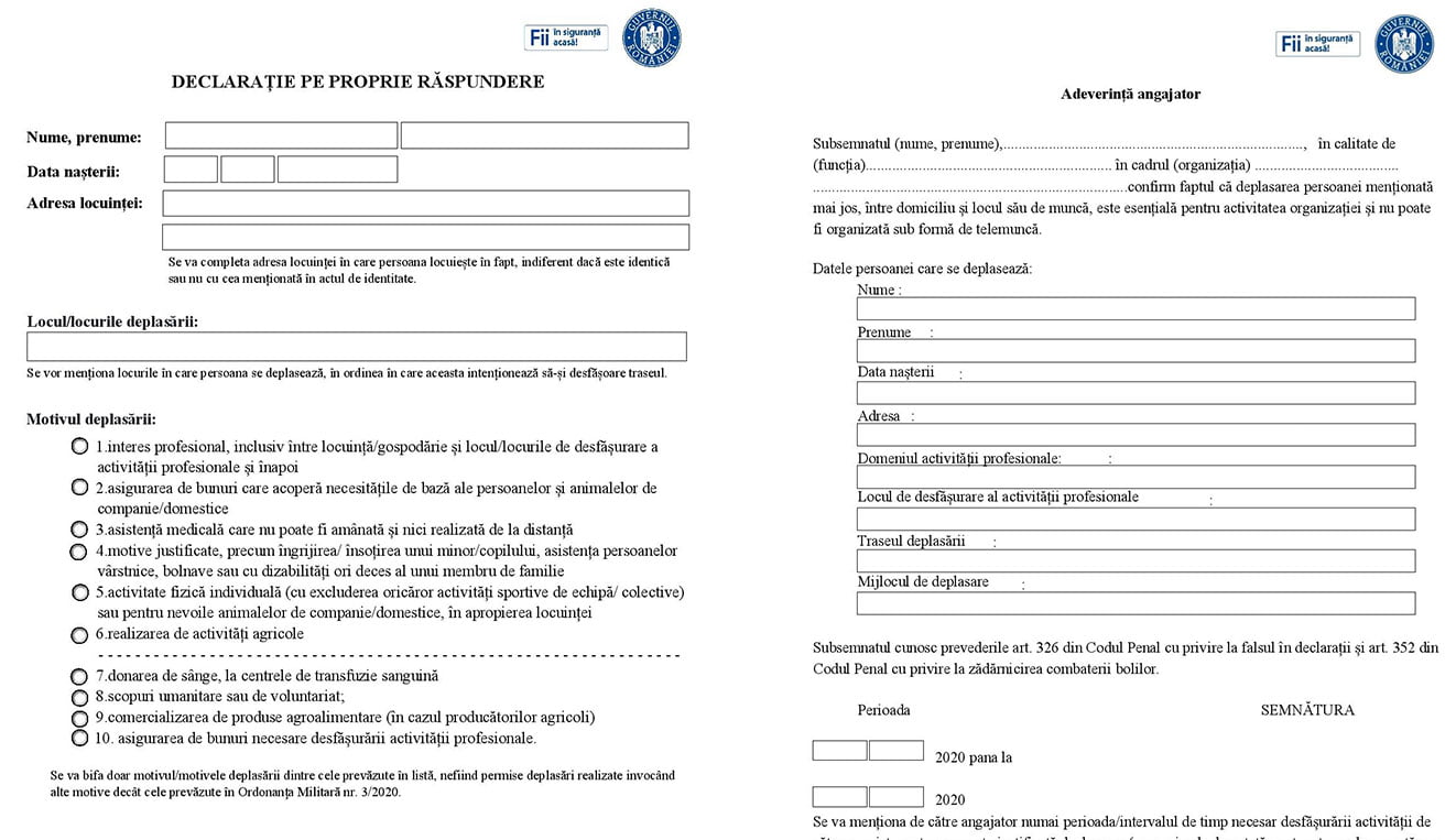Noul Model De Declarație Pe Proprie Răspundere. Cum Se Completează
