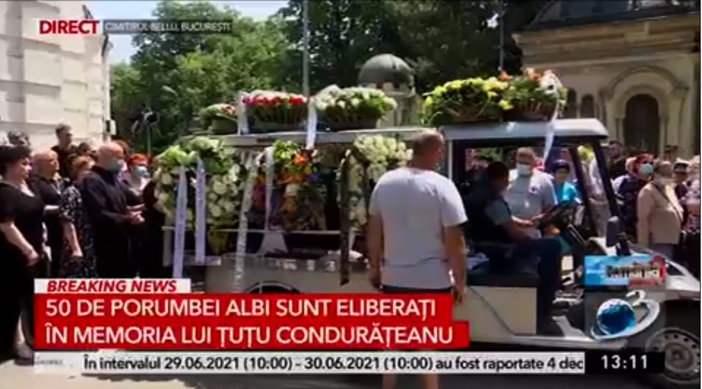 Primele Imagini De La înmormântarea Lui Florin Condurățeanu
