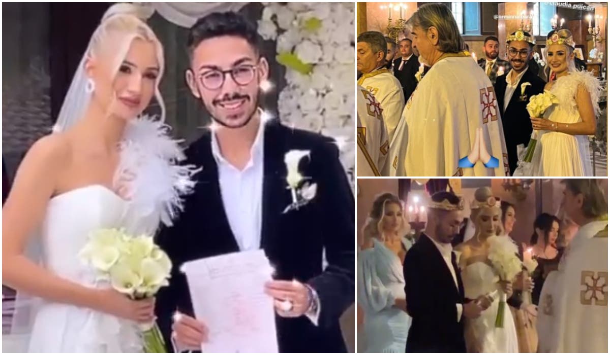 Armin Nicoară și Claudia Puican Au Avut Parte De O Nuntă De Vis. Artiști Celebri Le-au Cântat ...