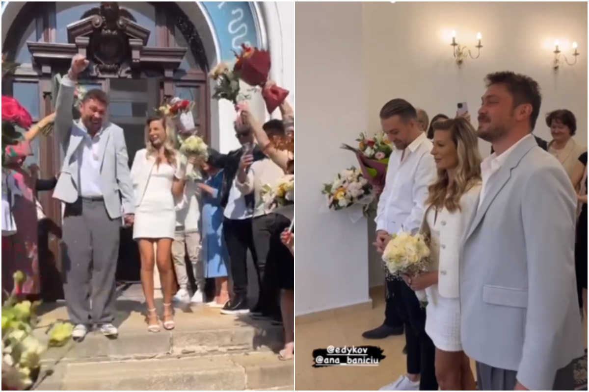 Ana Baniciu S-a Măritat Cu Edy Kovacs. Primele Imagini De La Cununia ...