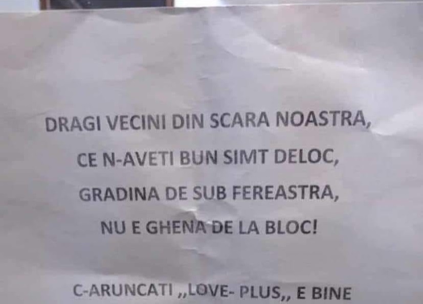 Anunțul Pus în Avizierul Unui Bloc A Stârnit Râsul Tuturor. Care Era ...